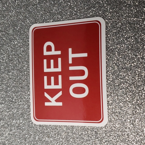 art class | Design | Sign Waterpoof Sticker Keep Out | Poshmark